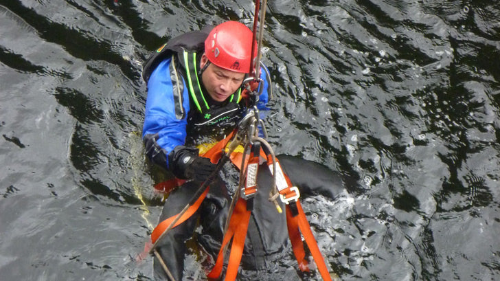 Rope rescue work over water – DMM Europe